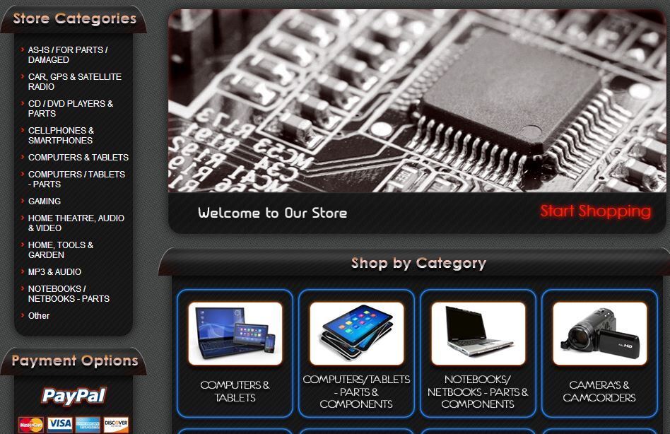 Computer Electronics Seller Wows With New eBay Store Design